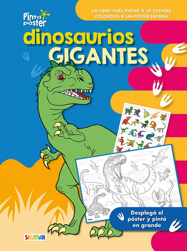PINTO POSTER DINOSAURIOS GIGANTES